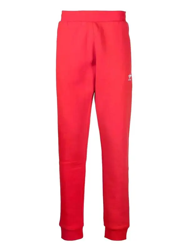 Adidas Embroidered-logo Joggers - Red