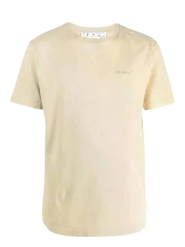 Off-White Logo-print Short-sleeve T-shirt - Neutrals