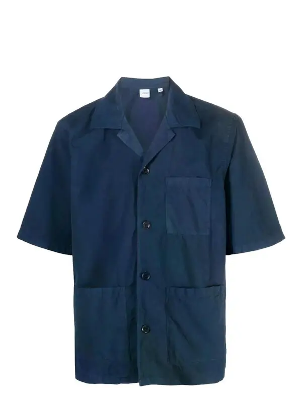 Aspesi Short-sleeve Cotton Shirt - Blue