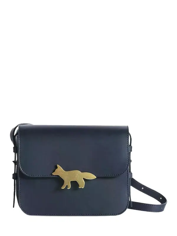 Maison Kitsuné Edie Leather Mini Bag - Blue