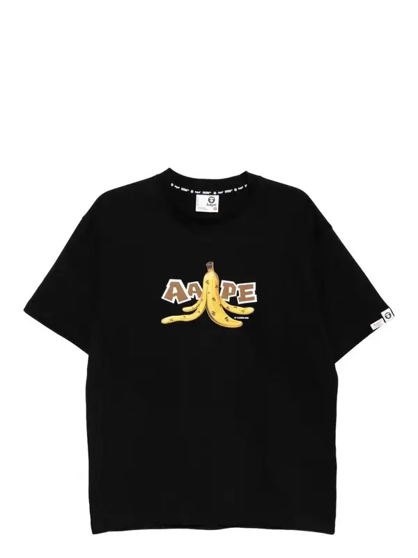 AAPE BY *A BATHING APE Printed T-shirt - Black