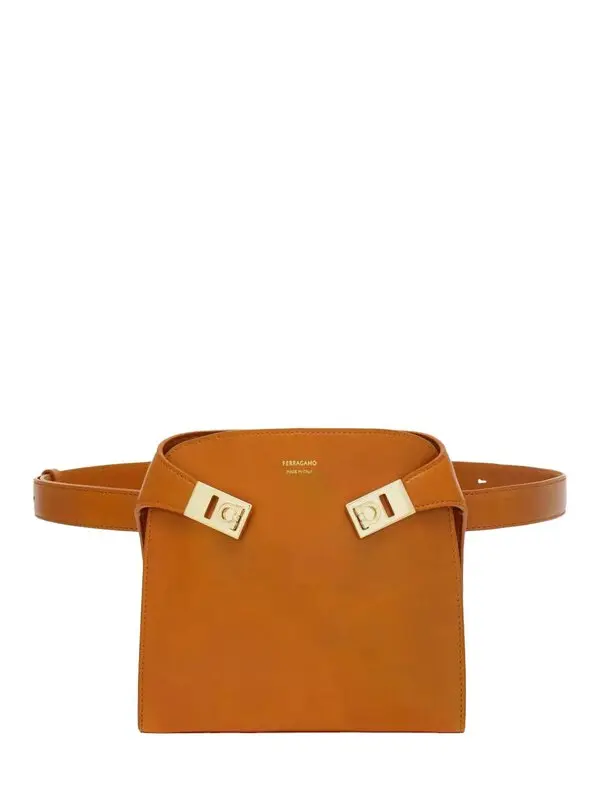 FERRAGAMO Logo-detail Belt Bag - Brown