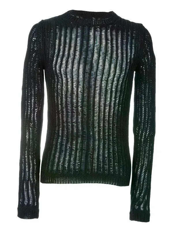 Rick Owens Crew Neck Jumper - Black