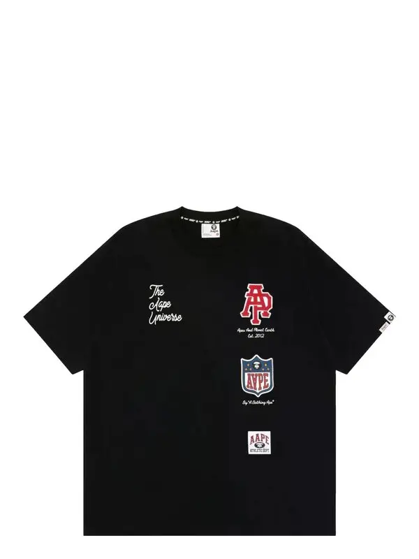 AAPE BY *A BATHING APE Aape Universe Graphic T-shirt - Black