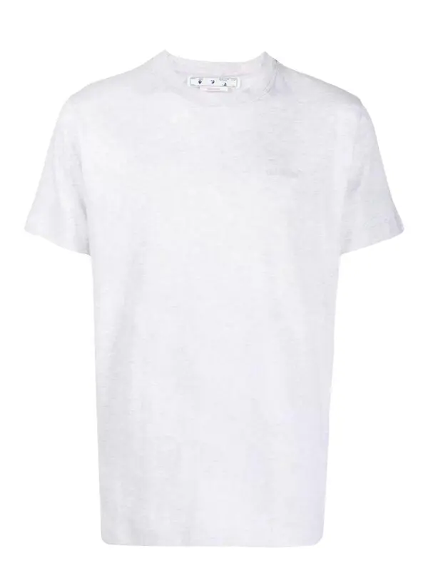 Off-White Diag Tab Cotton T-shirt - Grey