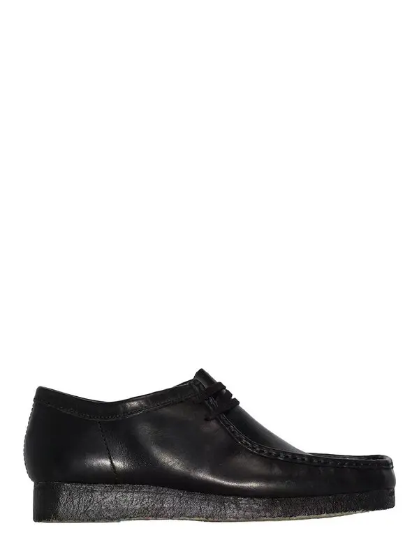 Clarks Wallabee Leather Boots - Black