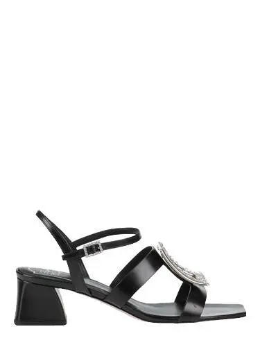 ROGER VIVIER Sandals In Soft Leather - Black