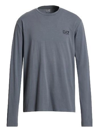 EA7 Cotton Elastane Long Sleeve T-shirt - Grey