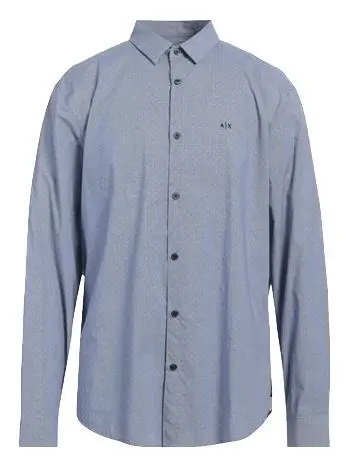Armani Exchange Shirt Azure Size Cotton - Blue