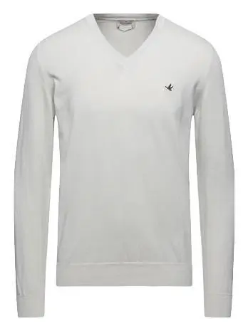 BROOKSFIELD Cotton V-neck Sweater - White