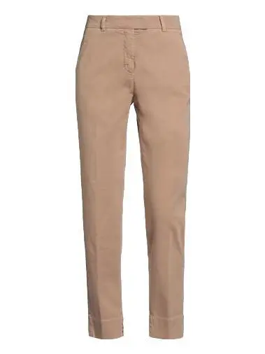 Peserico Slim Fit Cotton-blend Trousers - Beige