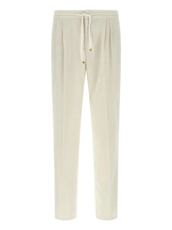 Brunello Cucinelli Corduroy Trousers - White