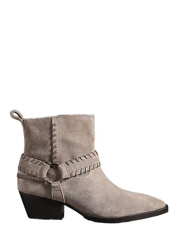 Seychelles Easy Peasy Ankle Boots - Taupe Suede