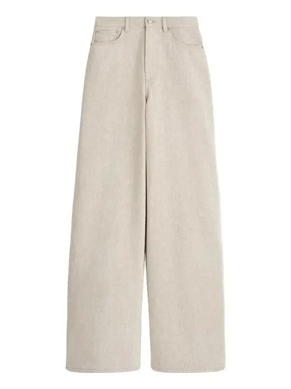 Cos Dial Wide-leg Jeans - Light Beige