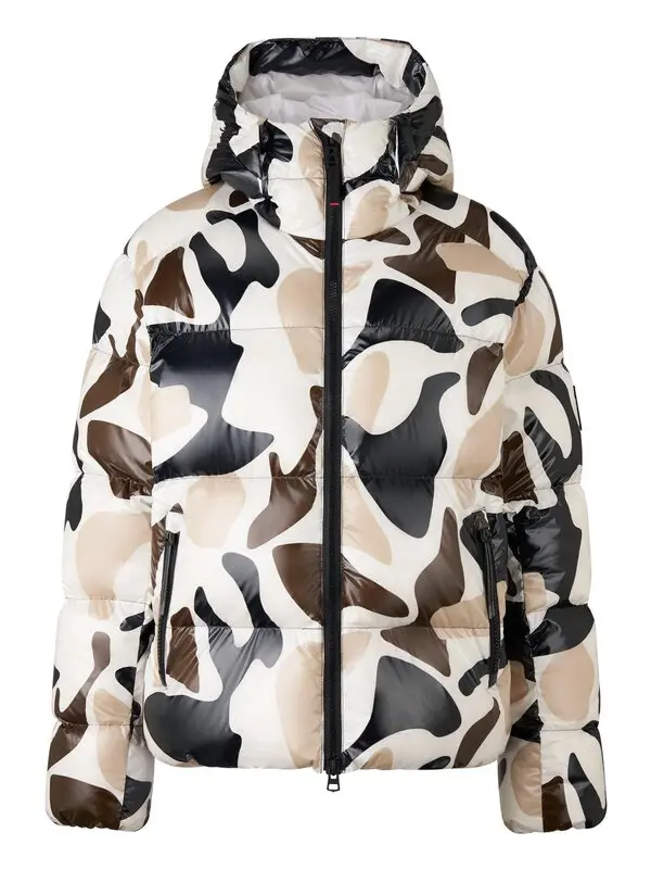 Bogner Vally Down Jacket - Beige/black/brown