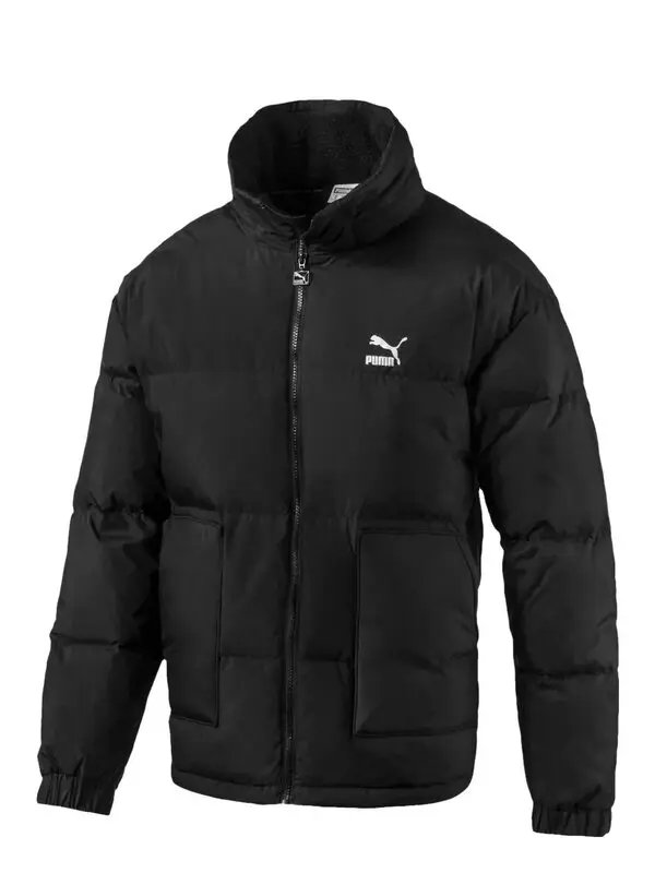 PUMA Logo Quilted Puffer Jacket - Black