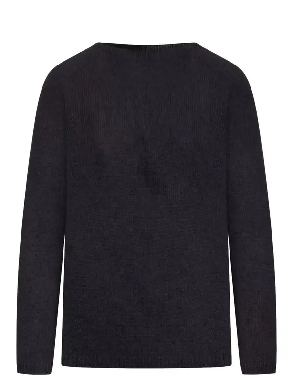 Max Mara Raglan-sleeve Wool Sweater - Black