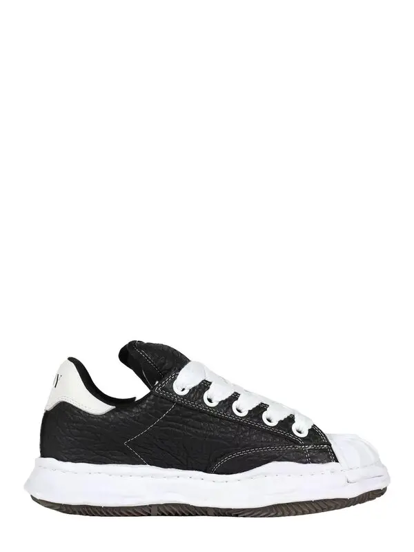 Mihara Yasuhiro Blakey Leather Lace-up Sneakers - Black