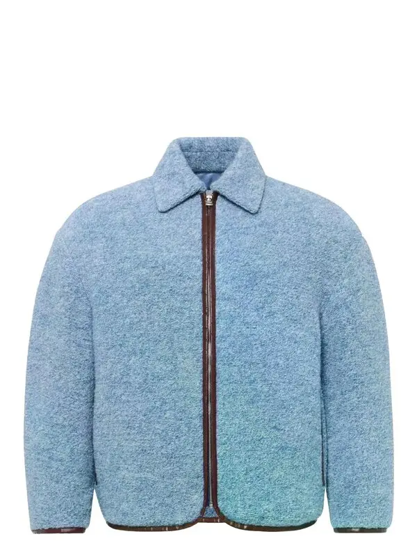 JW Anderson Textured Zip-front Jacket - Blue