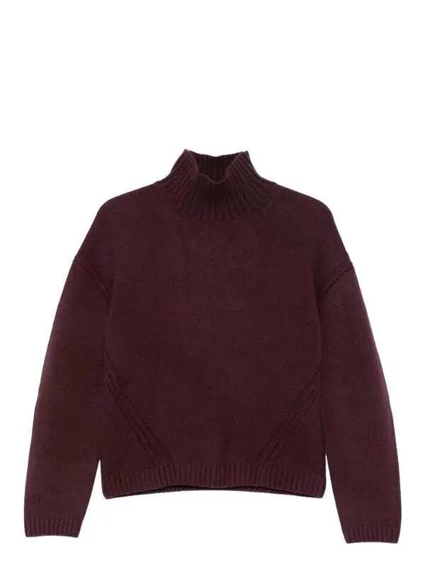 JOSEPH Cashmere High Neck Sweater - Red