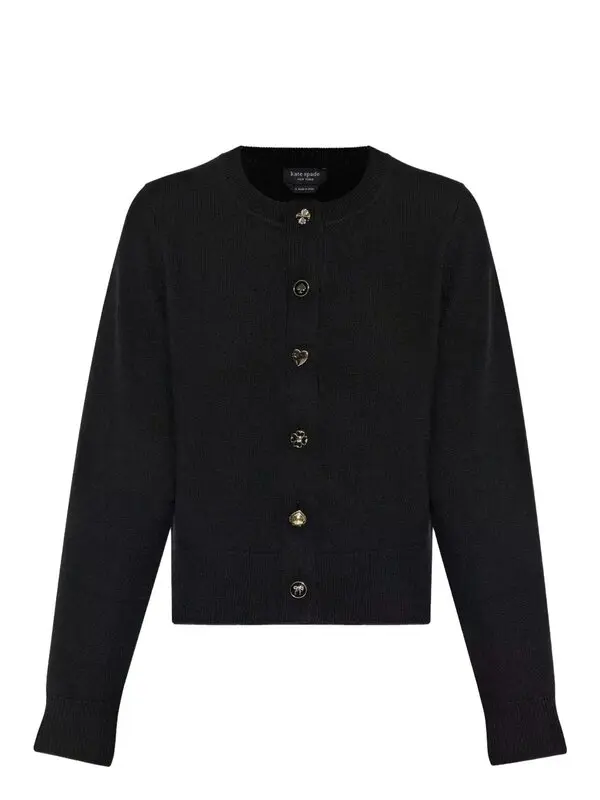 Kate Spade New York Button-embellished Cardigan - Black