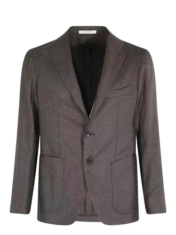 Tagliatore Textured Two-button Blazer - Brown