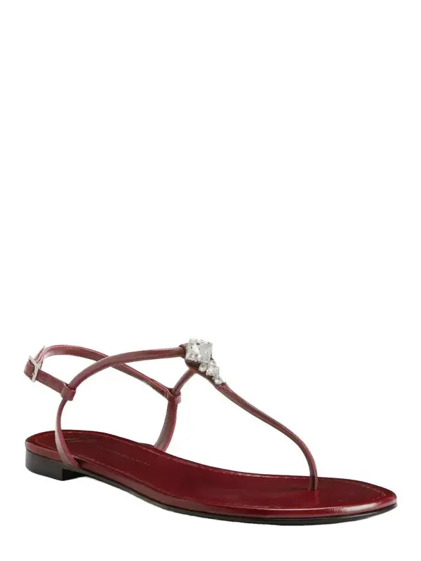 GIUSEPPE ZANOTTI Hollie Crystal-embellished Sandals - Red