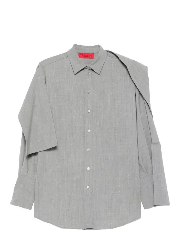 THELATEST Button-front Shirt - Grey