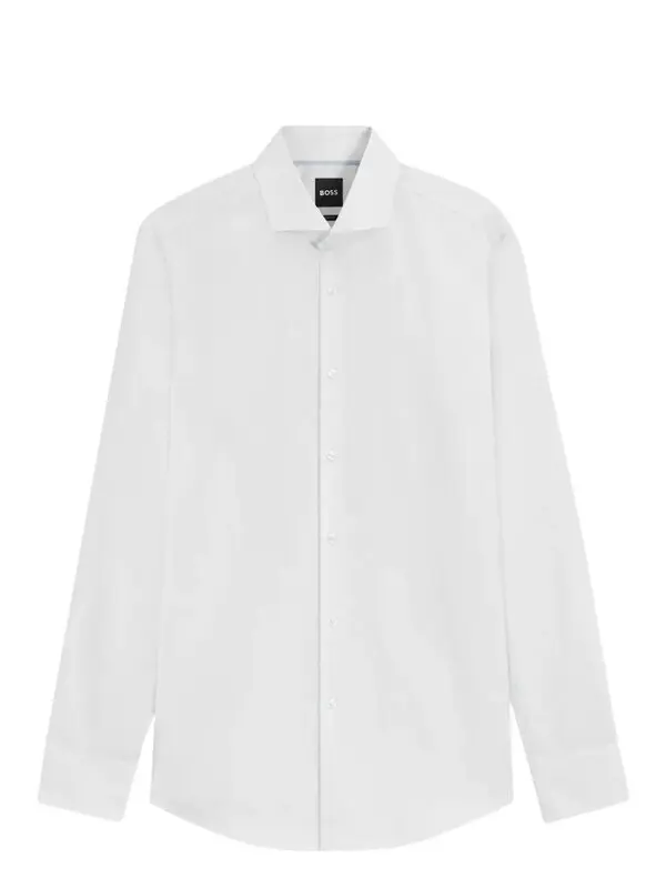 BOSS Long-sleeve Button-up Shirt - White