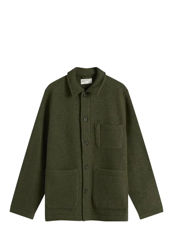 Universal Works Wool Fleece Field Jacket - Olive