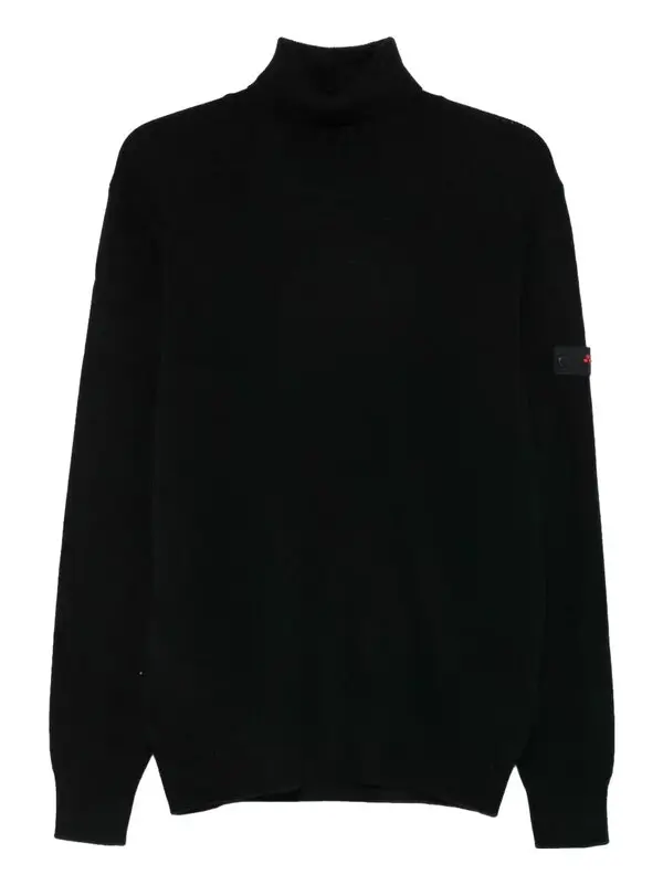 Peuterey Roll-neck Patch-pocket Sweater - Black