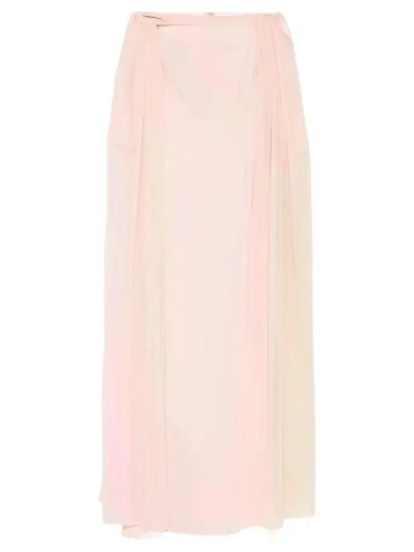 Nicole Miller Cape Long-sleeve Maxi Dress - Pink