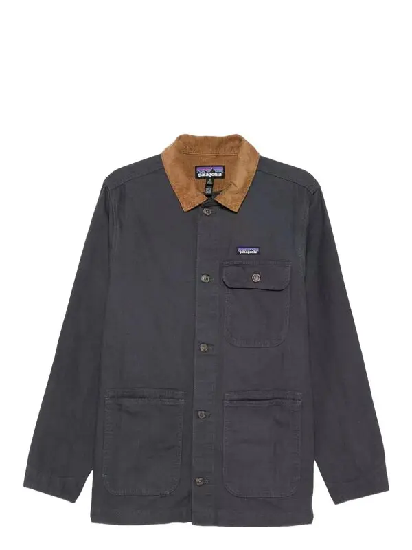 Patagonia Point Reyes Corduroy-collar Button-fastening Jacket - Grey