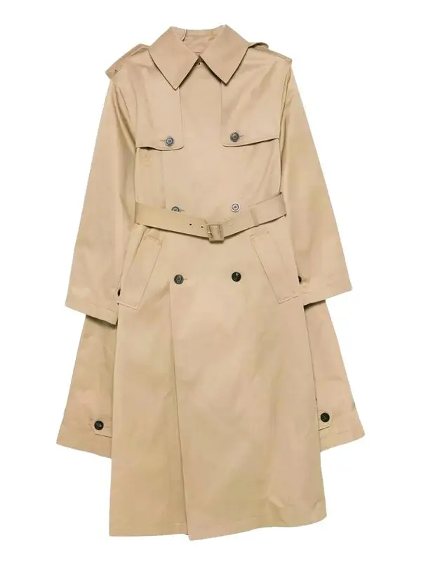 JEAN PAUL GAULTIER Double-breasted Belted Trench Coat - Neutrals