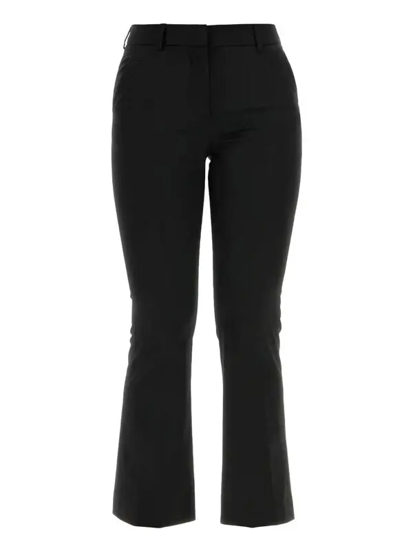 PT TORINO Slim-fit Cropped Trousers - Black