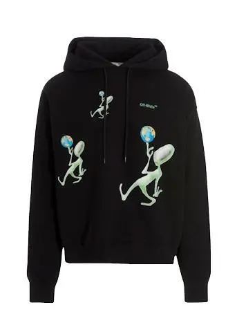 Off-White Alien Arrow Skate Fit Hoodie - Black