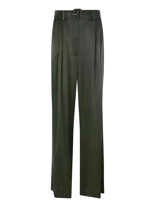 Zimmermann Pleated Belted Trousers - Green