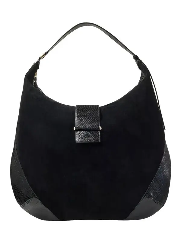 JIMMY CHOO Large Bar Hobo Bag - Black