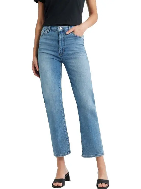 FRAME Le Sleek Straight High-waist Jeans - Flip