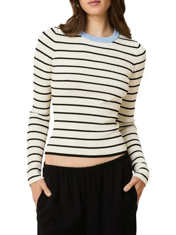 Solid & Striped The Dora Stripe Sweater - Brule