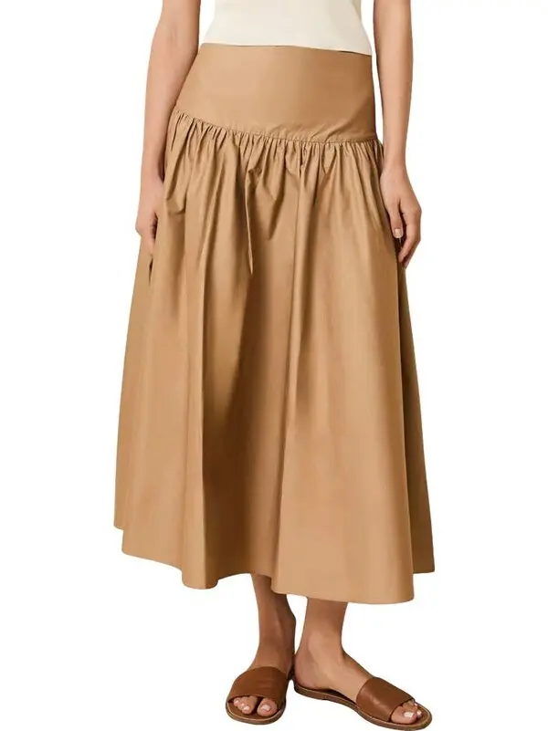 Solid & Striped The Magnolia Maxi Skirt - Camel