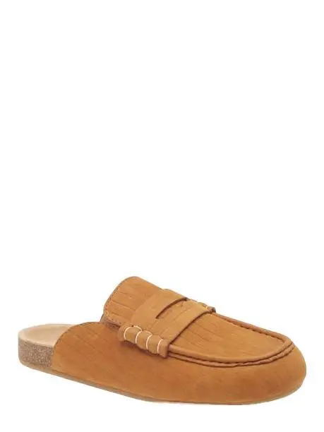 JW Anderson Stitch Penny Loafer Mules - Carmel 604