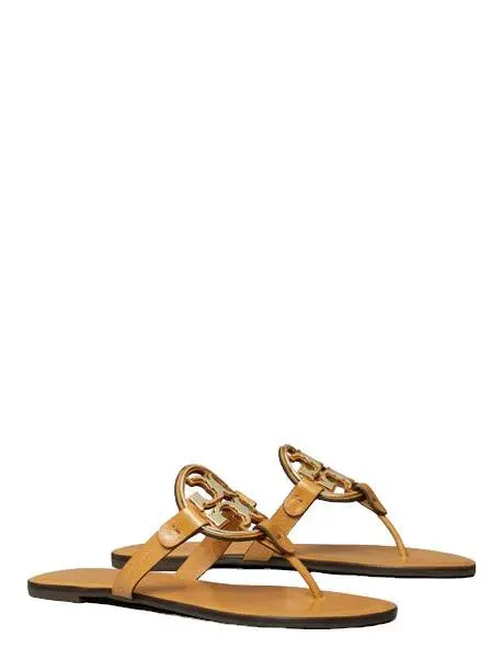 Tory Burch Miller Thong Sandal - Walnut/gold