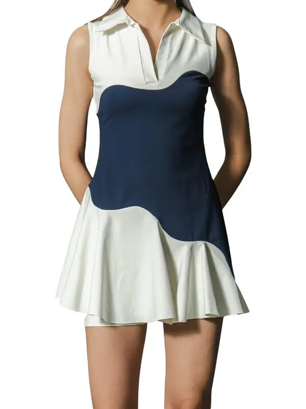 PORT DE BRAS Wave Dress - Tan