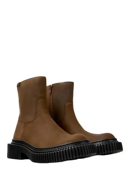Camper Pix Berlin Zip Boot - Medium Brown