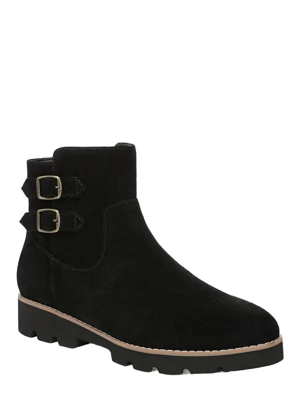 Vionic Carissa Buckled Ankle Booties - Black