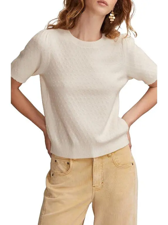 Lucky Brand Cloud Soft Puff Sleeve Sweater - Tofu