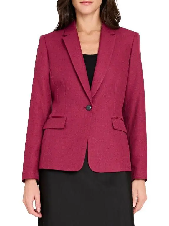 TAHARI ASL One-button Blazer - Mulberry