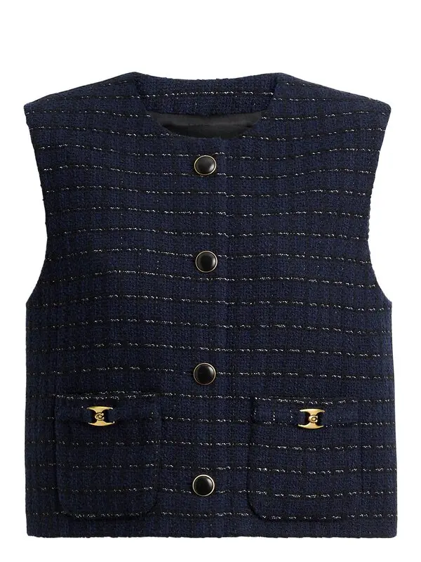 Coach Heritage C Boucle Vest - Navy
