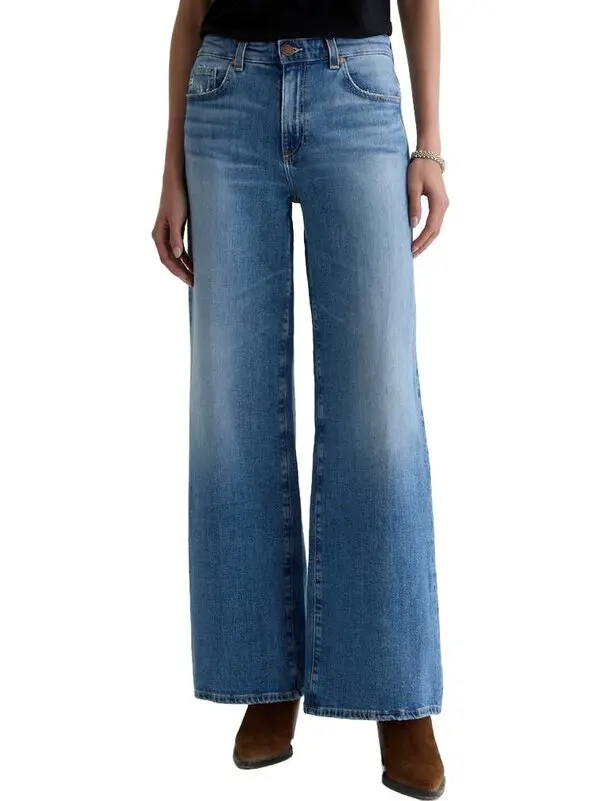 Ag Saige Mid-rise Wide-leg Jeans - American West